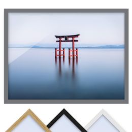 Bilderwelten Bild mit Rahmen Torii im Wasser
