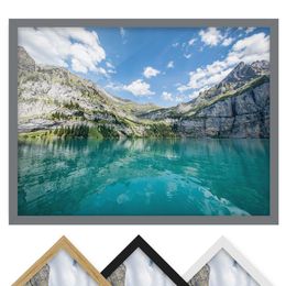 Bilderwelten Bild mit Rahmen Traumhafter Bergsee
