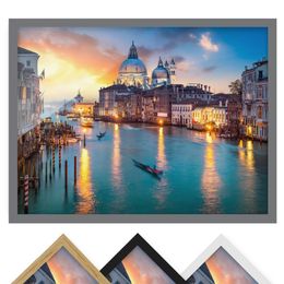 Bilderwelten Bild mit Rahmen Sunset in Venice