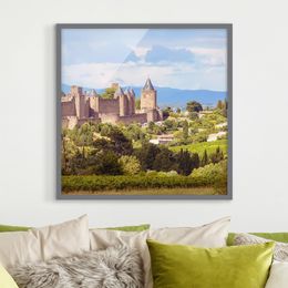Bilderwelten Bild mit Rahmen Burg im Gr&uuml;nen