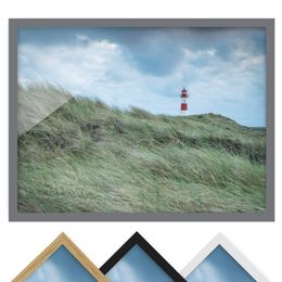Bilderwelten Bild mit Rahmen St&uuml;rmische Zeiten am Leuchtturm