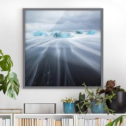 Bilderwelten Bild mit Rahmen Eislandschaft
