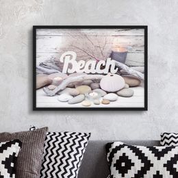 Bilderwelten Bild mit Rahmen Wellness Beach Dekoration