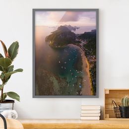 Bilderwelten Bild mit Rahmen Atmosph&auml;rische K&uuml;stenlandschaft