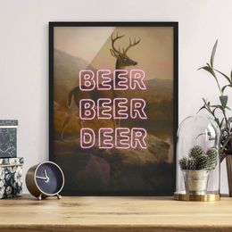 Bilderwelten Bild mit Rahmen Beer Beer Deer