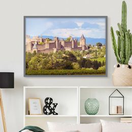 Bilderwelten Bild mit Rahmen Burg im Gr&uuml;nen