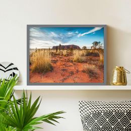 Bilderwelten Bild mit Rahmen Steppe