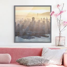 Bilderwelten Bild mit Rahmen San Francisco im Morgengrauen