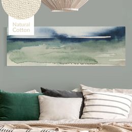 Bilderwelten Leinwandbild - Panorama Meereswogen I