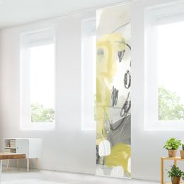 Bilderwelten Schiebegardine Set Zitronen im Nebel III