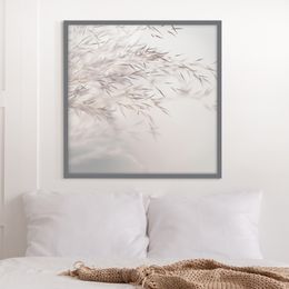 Bilderwelten Bild mit Rahmen Wiesengras Close Up