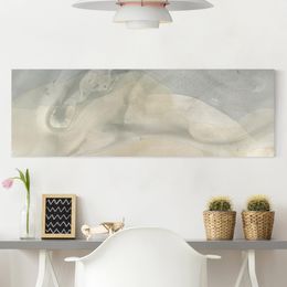 Bilderwelten Leinwandbild - Panorama Ozean und W&uuml;ste IV