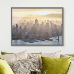 Bilderwelten Bild mit Rahmen San Francisco im Morgengrauen