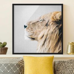 Bilderwelten Bild mit Rahmen L&ouml;we Leopold