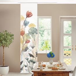 Bilderwelten Schiebegardine Set Wildblumen im Sommer II