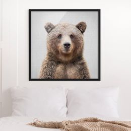Bilderwelten Bild mit Rahmen Grizzlyb&auml;r Gustel