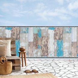 Bilderwelten Balkon Sichtschutz Maritime Planks
