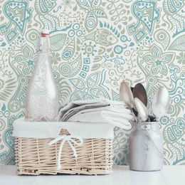Bilderwelten Mustertapete Vliestapete modern Wandtapete einzigartig - Von der Natur tr&auml;umen - Paisley Wohnzimmer Schlafzimmer