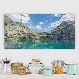 Bilderwelten Leinwandbild Traumhafter Bergsee