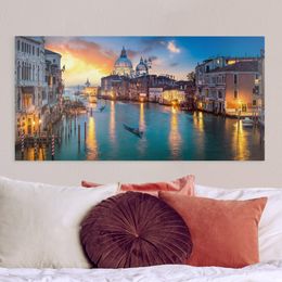 Bilderwelten Leinwandbild Sunset in Venice