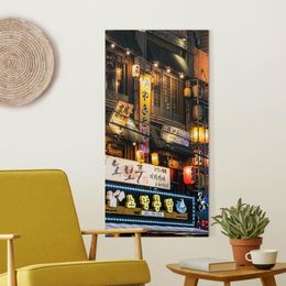 Bilderwelten Leinwandbild Neonreklame