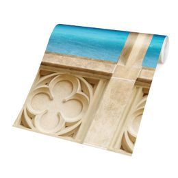 Bilderwelten 3D Tapete - Fototapete Strand - Ocean View - Strandtapete nach Ma&szlig; Schlafzimmer Wohnzimmer modern - auch kleisterfrei