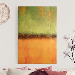 Bilderwelten Leinwandbild Pastell Sommer mit Gold
