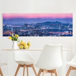 Bilderwelten Leinwandbild Skyline von Seoul