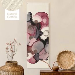 Bilderwelten Leinwandbild Pink-Beige Tropfen mit Ros&eacute;gold