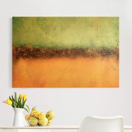 Bilderwelten Leinwandbild Pastell Sommer mit Gold