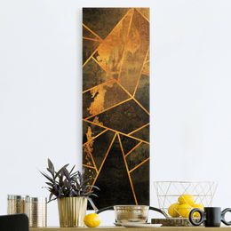 Bilderwelten Leinwandbild Onyx mit Gold