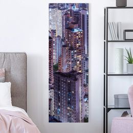Bilderwelten Leinwandbild Hongkong Lichtermeer