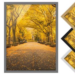 Bilderwelten Bild mit Rahmen Herbst im Central Park