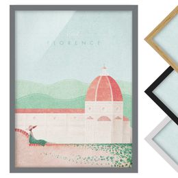 Bilderwelten Bild mit Rahmen Reiseposter - Florence