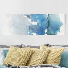 Bilderwelten Leinwandbild - Panorama Gletscherschmelze II