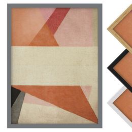 Bilderwelten Bild mit Rahmen Kreuzende Geometrie