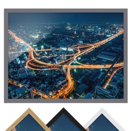 Bilderwelten Bild mit Rahmen Eine Nacht in Bangkok