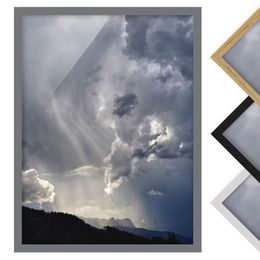 Bilderwelten Bild mit Rahmen Wilde Wolken