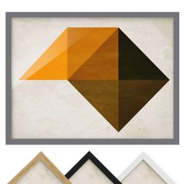 Bilderwelten Bild mit Rahmen Geometrisches Trapez