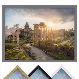 Bilderwelten Bild mit Rahmen Forum Romanum bei Sonnenaufgang
