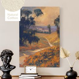 Bilderwelten Leinwandbild - Hochformat Landschaft am Nachmittag II