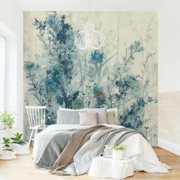 Bilderwelten Fototapete Blaue Fr&uuml;hlingswiese I