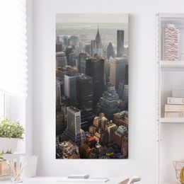 Bilderwelten Leinwandbild - Hochformat Vom Empire State Building Upper Manhattan NY