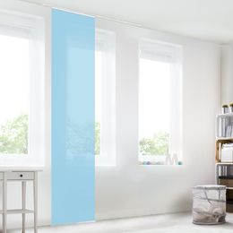 Bilderwelten Schiebegardine Set Pastellblau