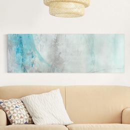 Bilderwelten Leinwandbild - Panorama Eismeer I