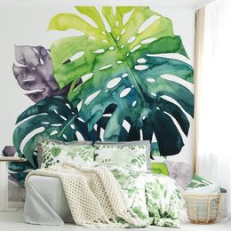 Bilderwelten Fototapete Exotisches Blattwerk - Monstera