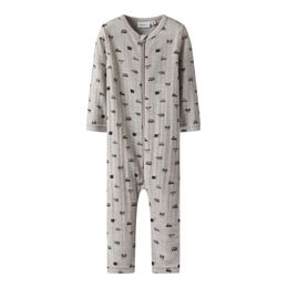 name it Schlafanzug 'NBMWang' Gr&ouml;&szlig;e 80 grau / taupe / schwarz