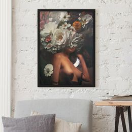 Bilderwelten Bild mit Rahmen Erotische Blumen