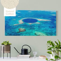 Bilderwelten Leinwandbild Leuchtturmriff von Belize