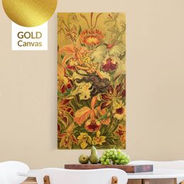 Bilderwelten Leinwandbild Nymphe mit Orchideen